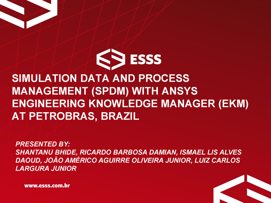 NAFEMS - Simulation Data and Process Management (SDM) with ANSYS Engineering Knowledge Manager ...