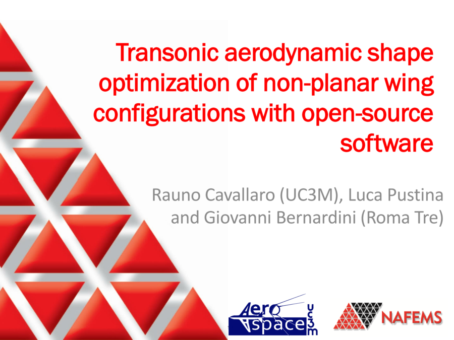 NAFEMS - Transonic aerodynamic shape optimization of non-planar wing ...
