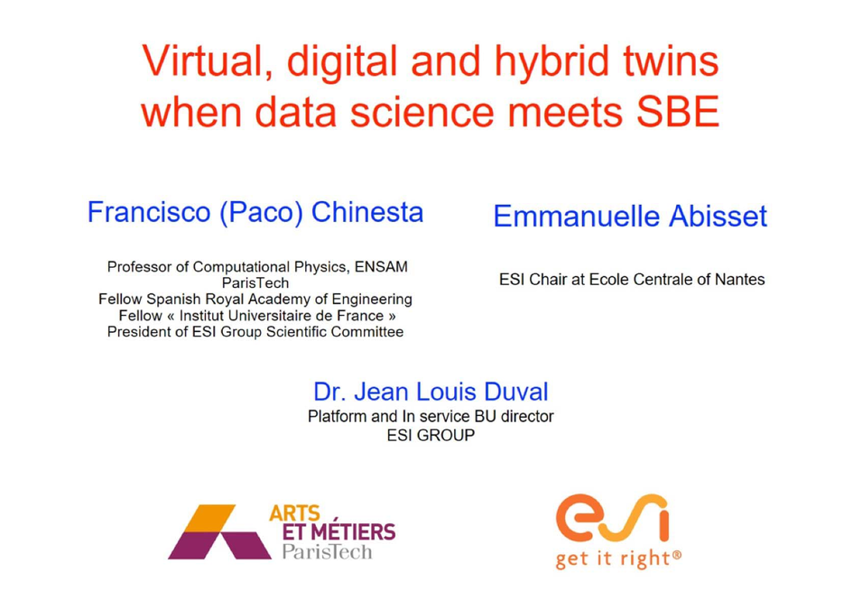 NAFEMS - Virtual, Digital and Hybrid Twins: Towards a new paradigm for simulation-based engineering