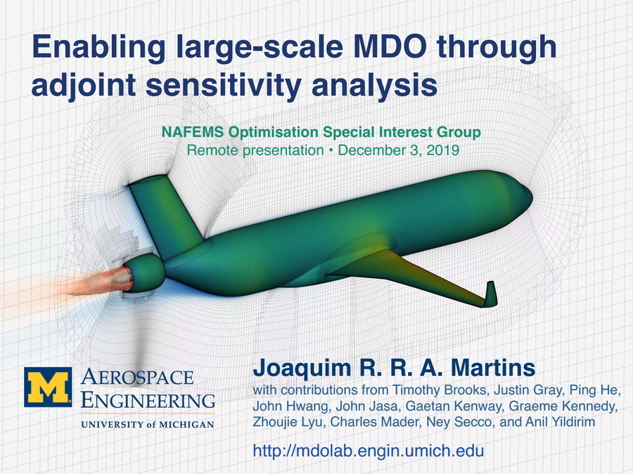 NAFEMS - Enabling Large-scale MDO Through Adjoint Sensitivity Analysis