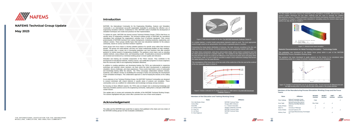 NAFEMS - NAFEMS Technical Group Update