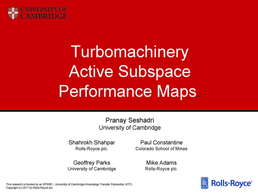NAFEMS - Turbomachinery Active Subspace Performance Maps